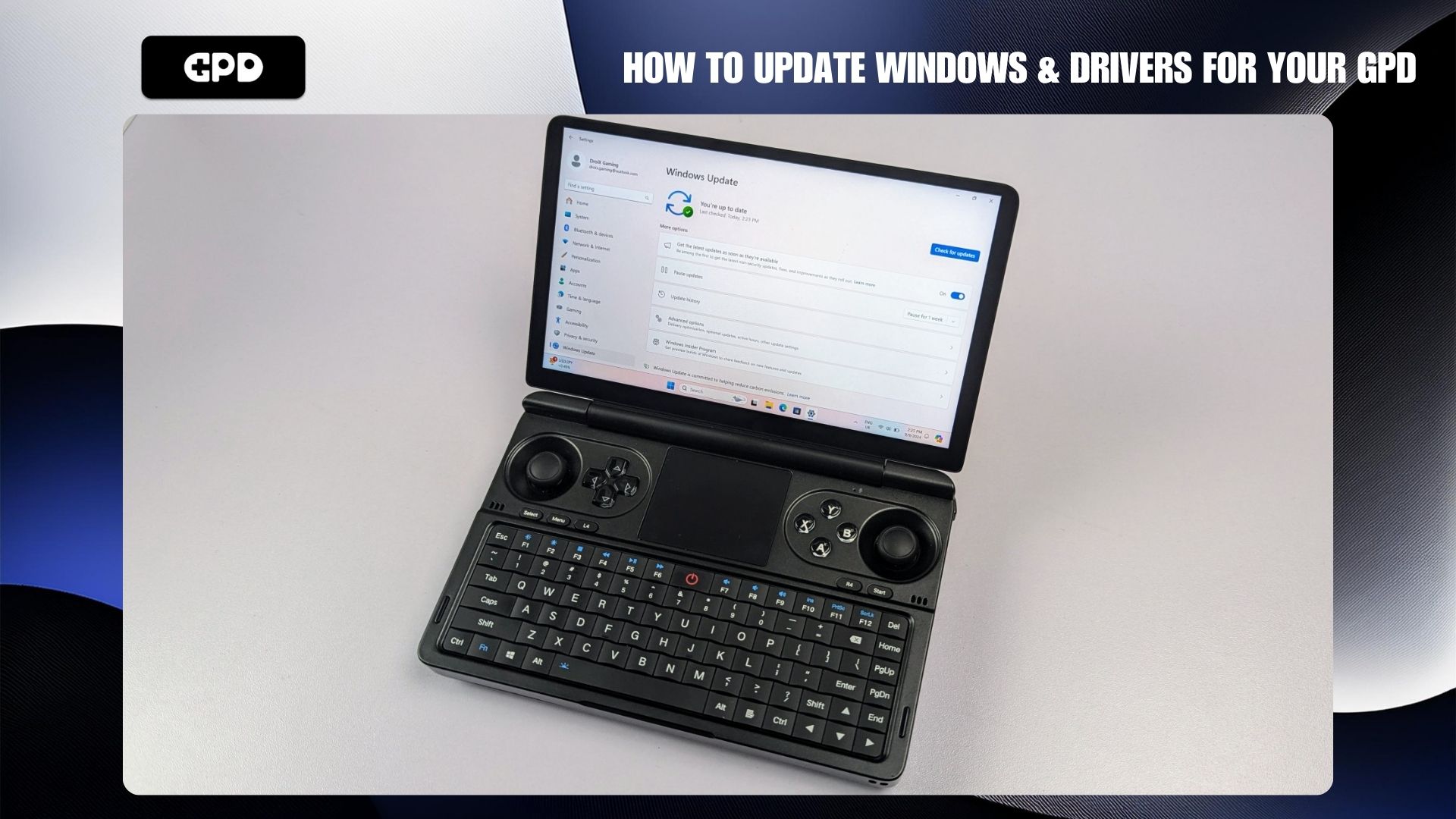 How to Update Windows & Drivers on Your GPD | Easy Guide