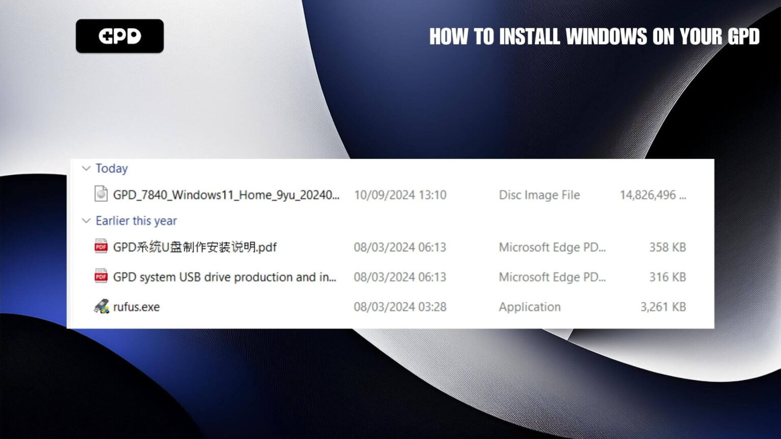 How to reinstall Windows on your GPD - GPD | PC Gaming Handhelds & Mini ...