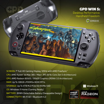GPD WIN 5 - The Ultimate Handheld Gaming PC | GPD
