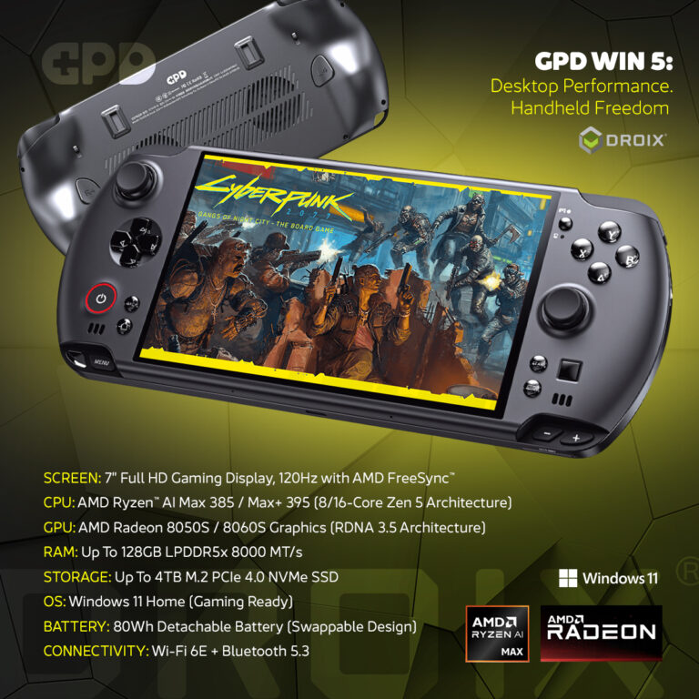 GPD WIN 5 - The Ultimate Handheld Gaming PC | GPD