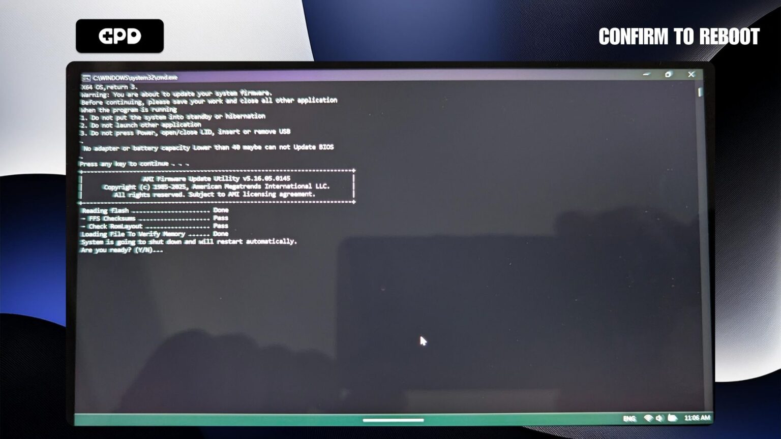 How to update the GPD WIN 5 BIOS - GPD | PC Gaming Handhelds & Mini Laptops